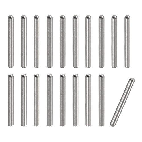 6x55mm Dowel Pins, 20pcs Round Head Flat Chamfered End Dowel Pin ...