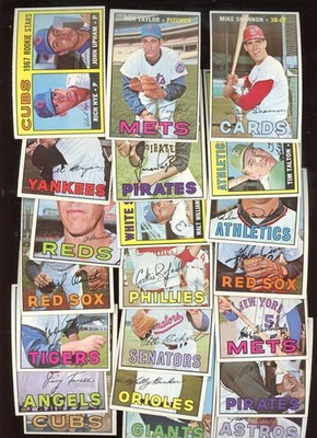 Lot Of (55) Assorted 1967 Topps High Numbers w/ Hank Bauer Tony ...