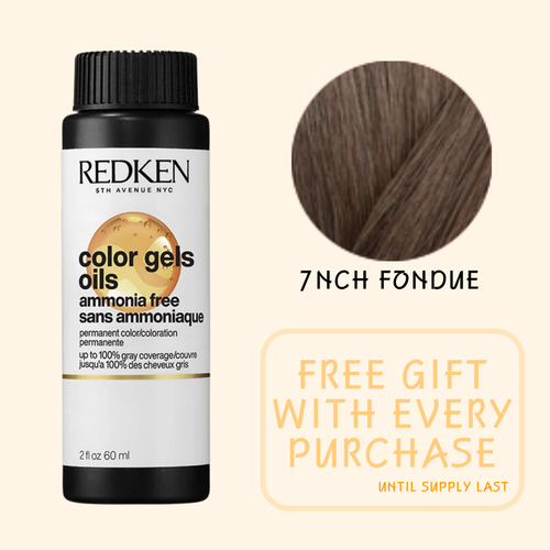 REDKEN COLOR GELS OILS AMMONIA FREE PERMANENT COLOR 2 OZ- 7NCH FONDUE ...