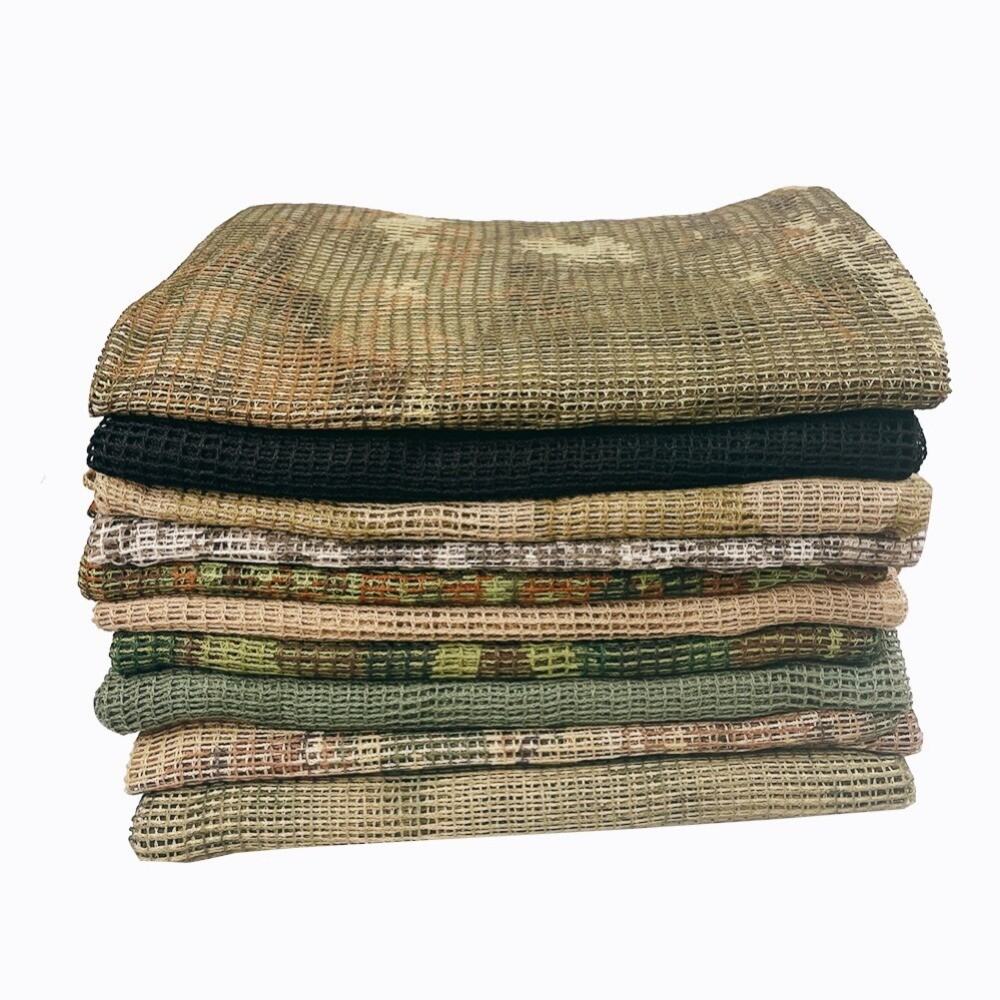 Blending Camouflage Netting Breathability Tactical Mesh Net Camo Scarf ...