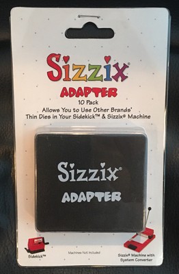 SIZZIX 10 Pk ADAPTERS ~ Wafer-Thin QuicKutz Dies Cuttlebug Sidekick Red ...
