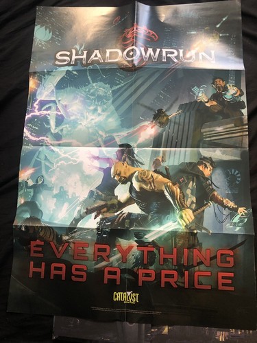 Shadowrun - Core Rulebook 20th Anniversary With Poster- Hard Cover ...