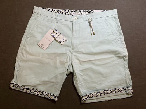 Denim & Flower x Ricky Singh Power Stretch Shorts Mens 38 Blue Pocketed ...