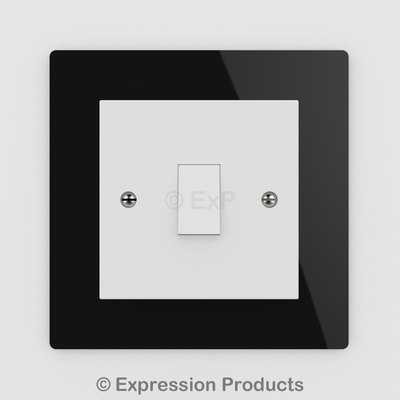 Single / Double Light Switch / Plug Socket Back Plate Finger Surround ...