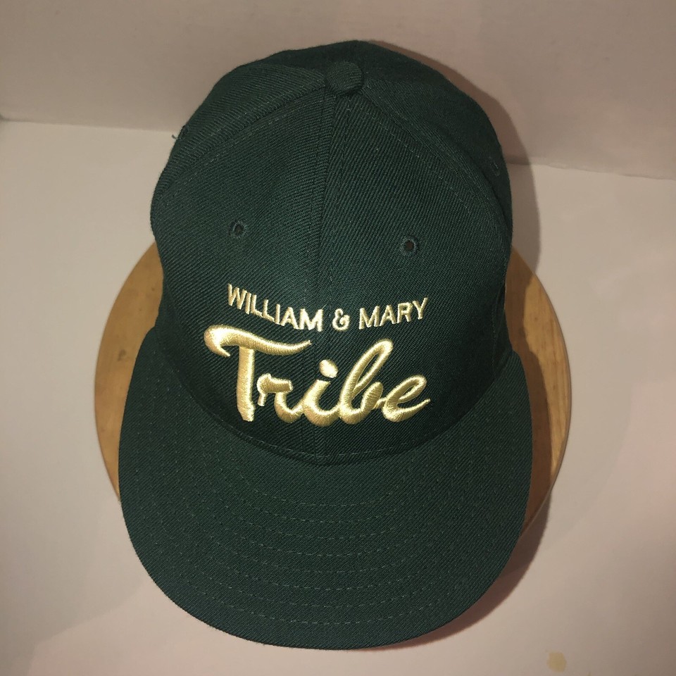 VINTAGE NCAA William & Mary Tribe New Era Script Wool Hat Cap Size 7 ...