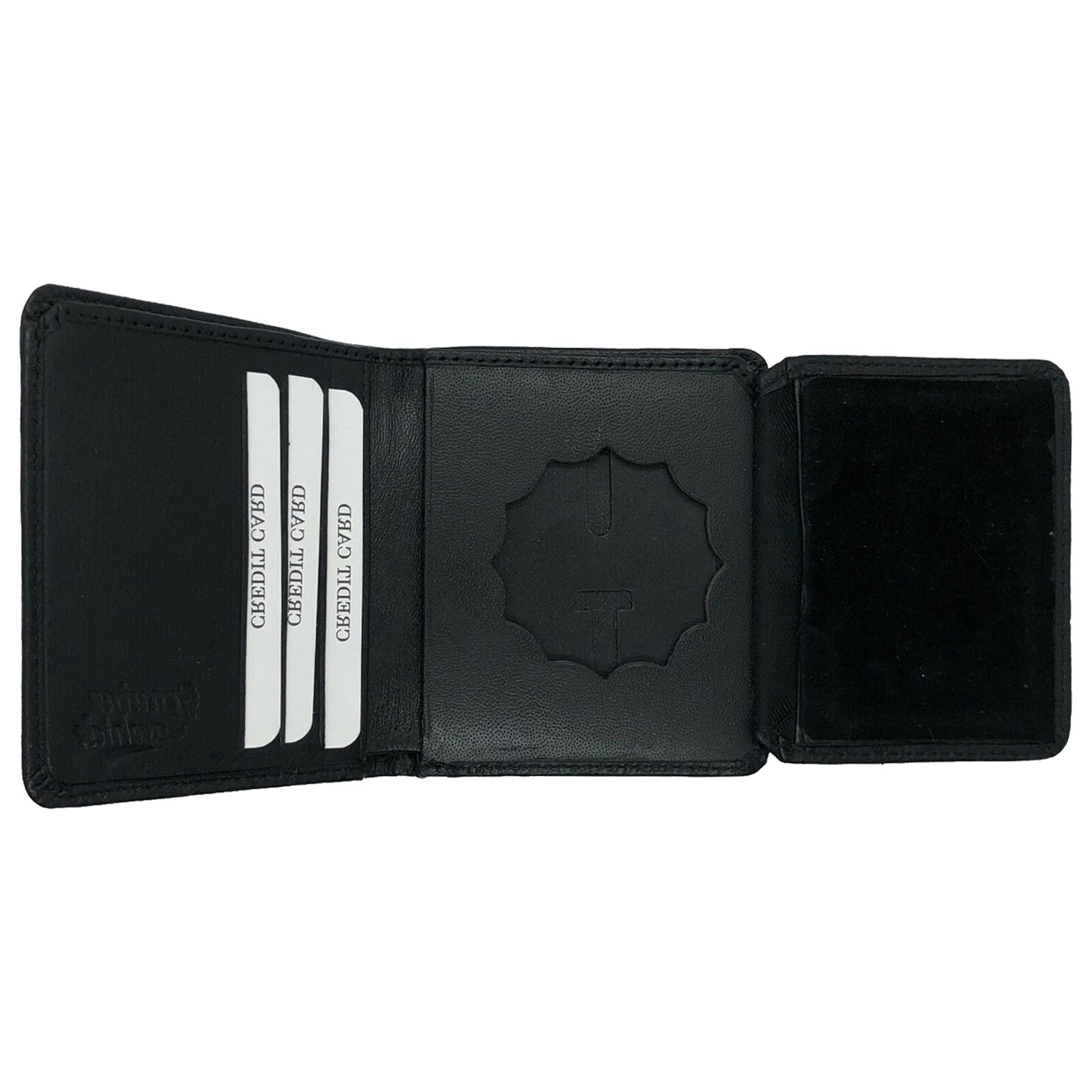 Genuine Leather Concealed Carry Badge Wallet 12 Star Shield Holder | eBay