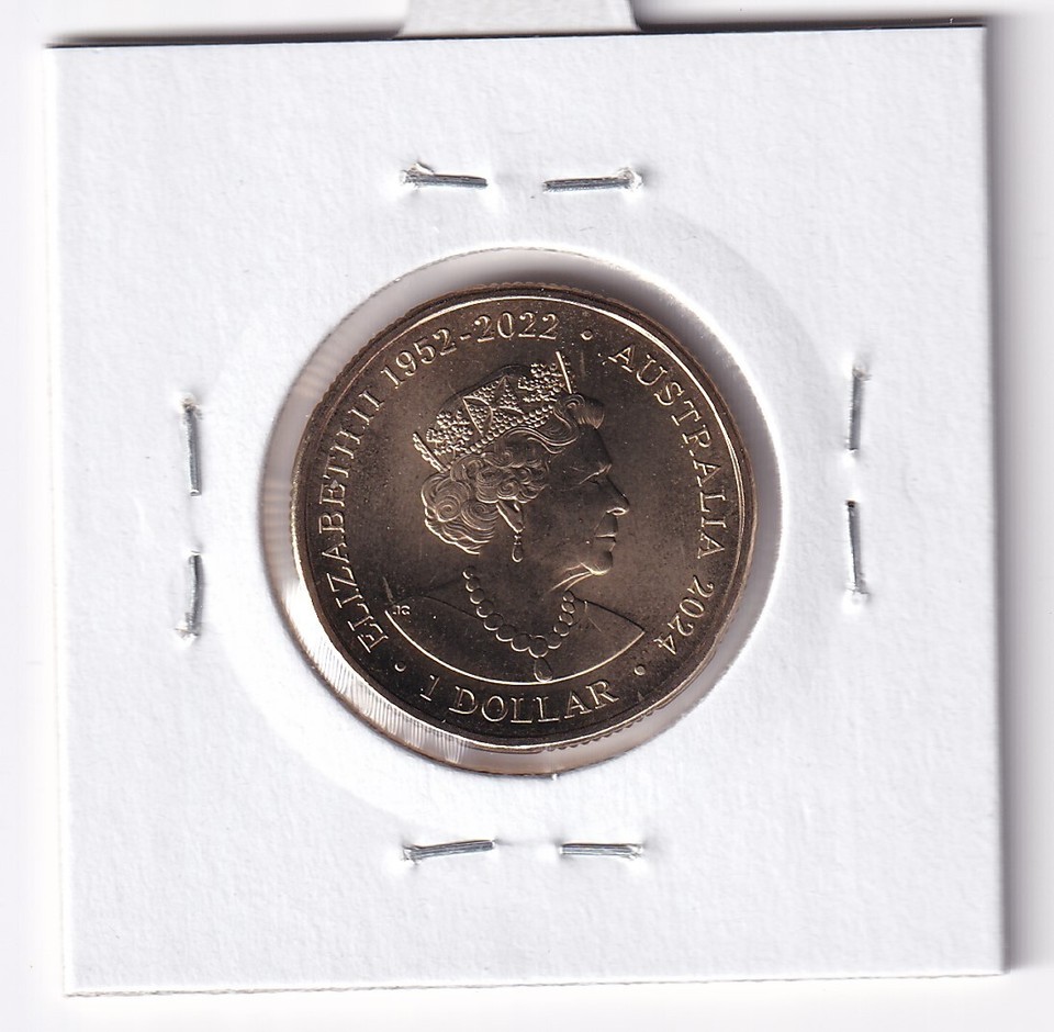 AUSTRALIAN: 2024 $1 NRL RUGBY GOLD COAST TITANS UNC COIN IN 2X2 HOLDER ...