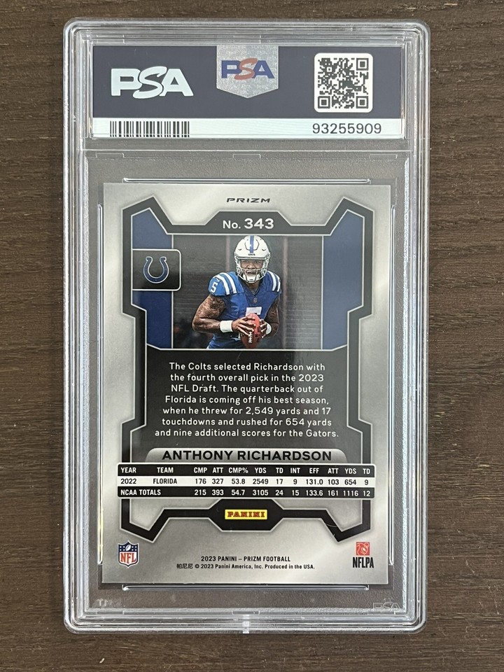 2023 Panini Prizm - Rookies Disco Prizm #343 Anthony Richardson (RC ...