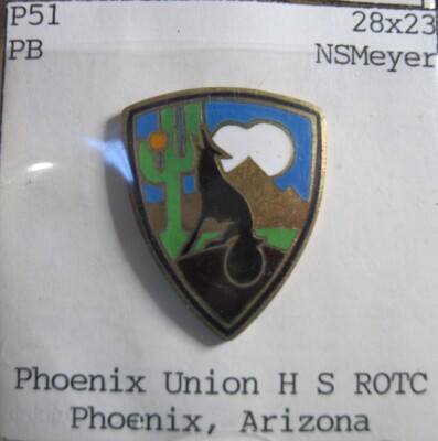 Army DUI DI Pb JROTC ROTC Program ww2 PHOENIX UNION HIGH SCHOOL Arizona ...