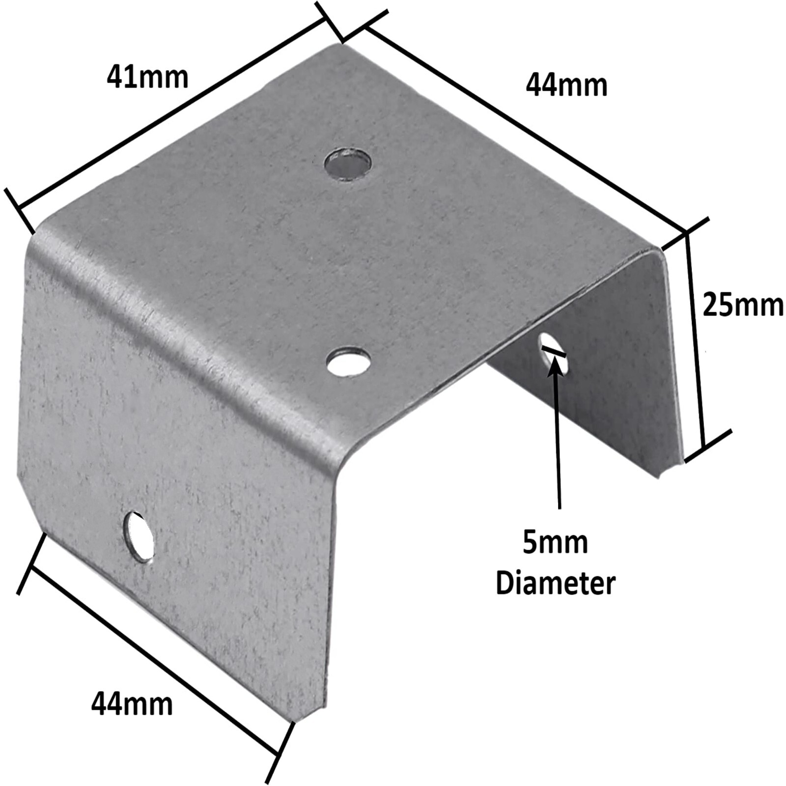 Fence Panel Clip Trellis Brackets Secure Steel U Clip for 35mm to 54mm ...