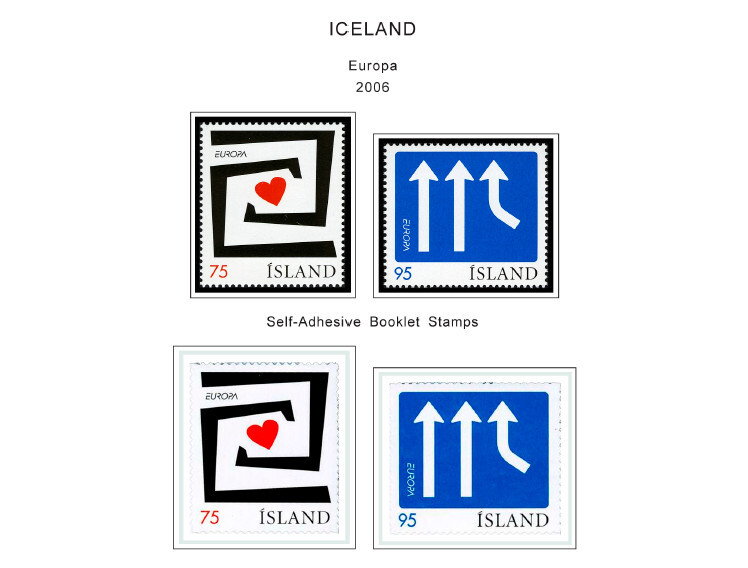 COLOR PRINTED ICELAND 1873-2010 STAMP ALBUM PAGES (153 illustrated ...