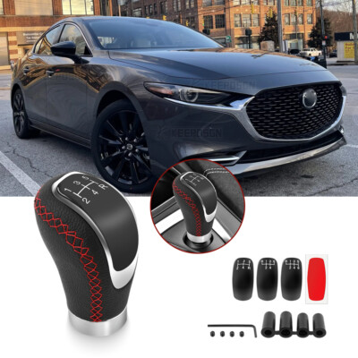 Manual Gear Stick Shift Knob Shifter Lever Head 5/6 Speed For Mazda 2 3 ...