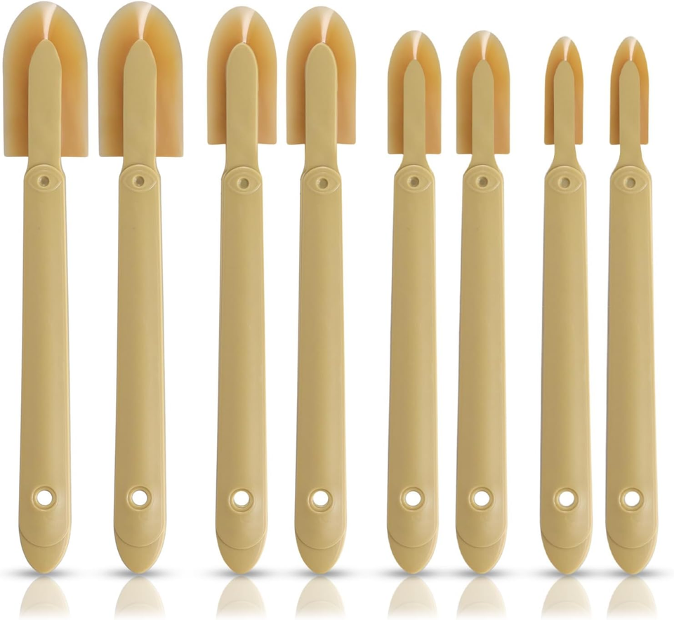 8Pcs Rubber Caulking Tool, Reusable Sealant Spatula Spreader 4 Sizes ...