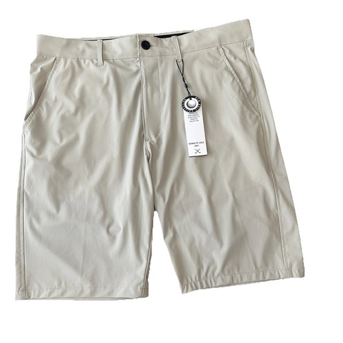 Kenneth Cole Golf Men’s 36 Stone Khaki Performance Stretch 9” Shorts ...