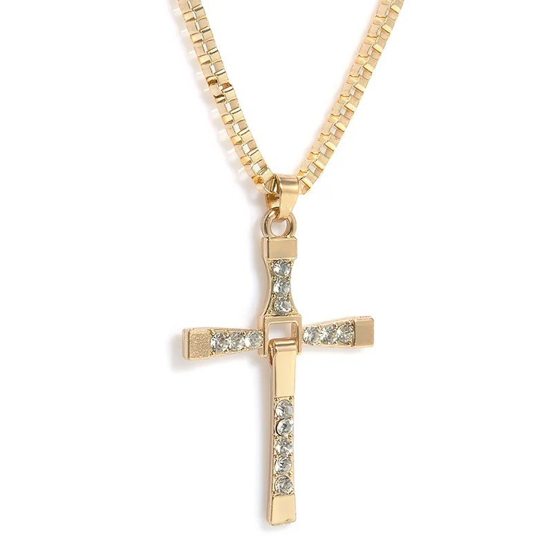 Fast And Furious X Cross Necklace Pendant Chain Dominic Toretto Vin ...