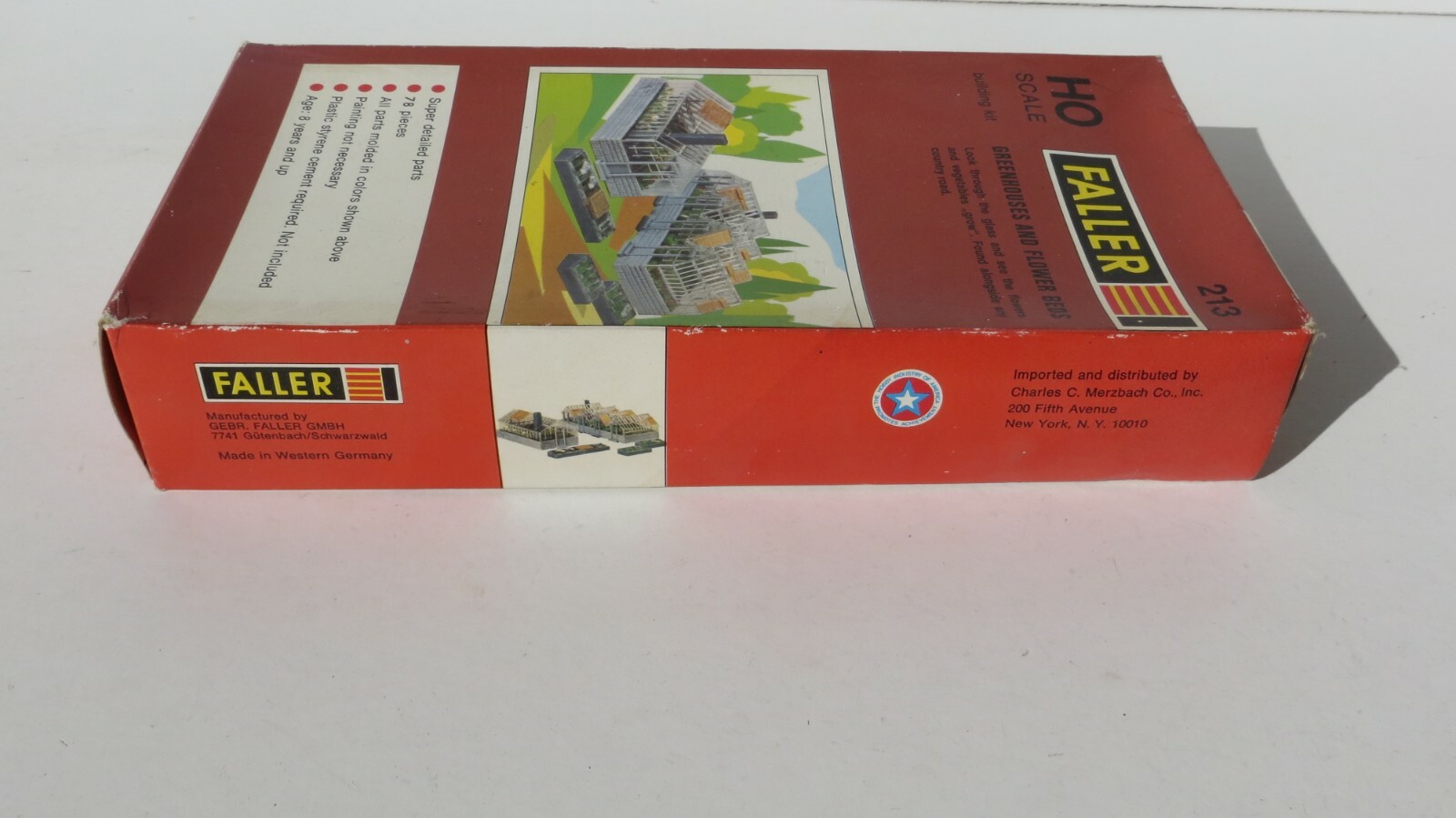 Vintage FALLER B-213 B213 HO H0 Kit Greenhouses and Flower Beds Nue ...