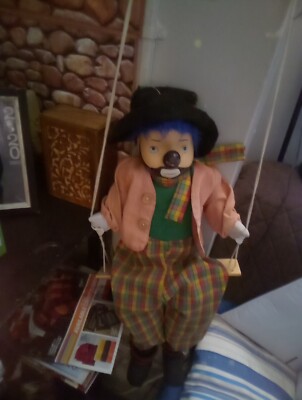 Hobo Clown Doll on Trapeze Swing | eBay