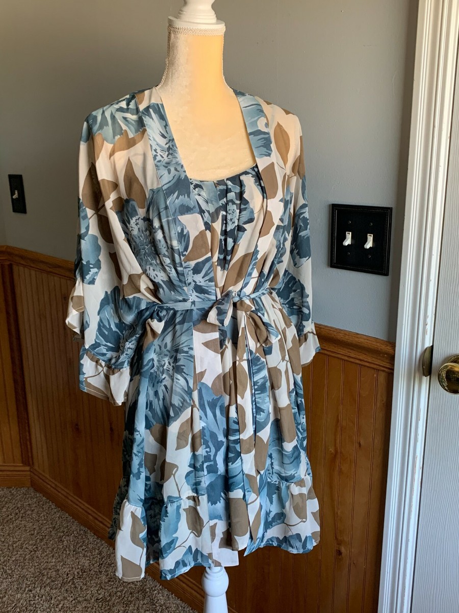 Anthropologie Silk Kimono Robe