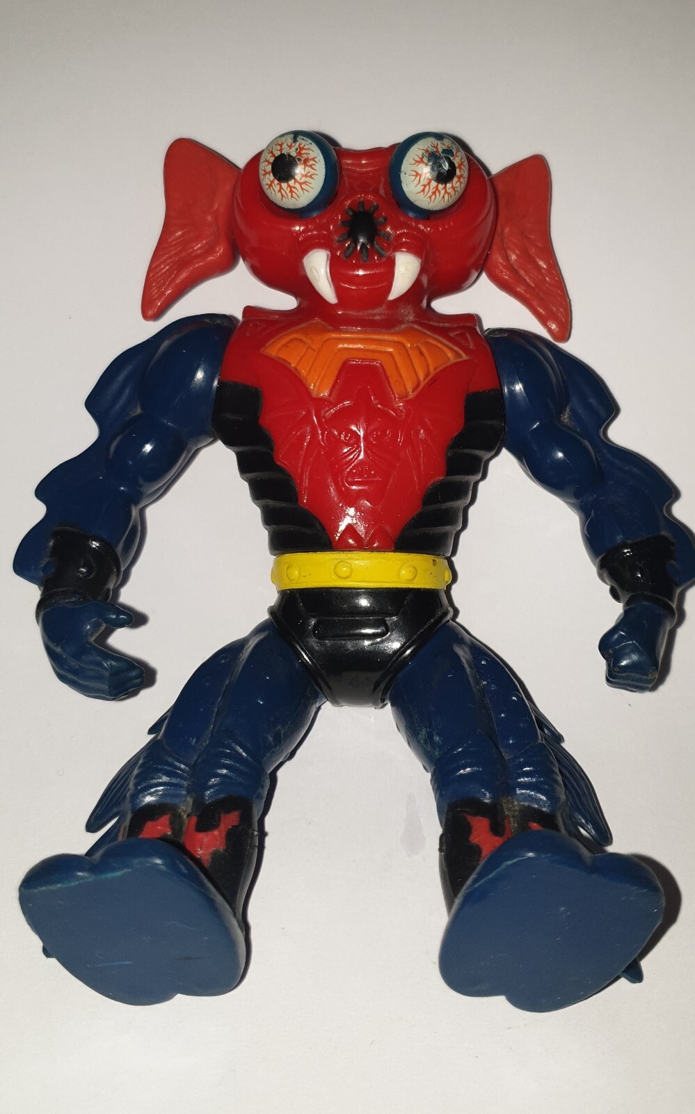 Rare He-Man / She-Ra Mantenna Figure 1984 Red and Blue eye version ...