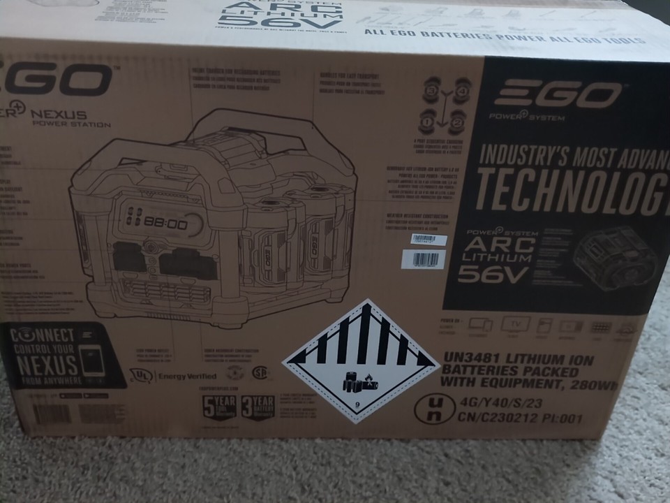 Ego Nexus Portable Generator 3000 Watt 4 Battery Kit 692042011054 | eBay