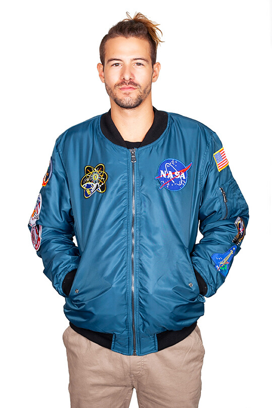 Up and Away NASA Space Shuttle Flight Bomber Jacket | eBay