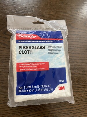3M Bondo Fiberglass Cloth 20128 8 sq ft. New | eBay