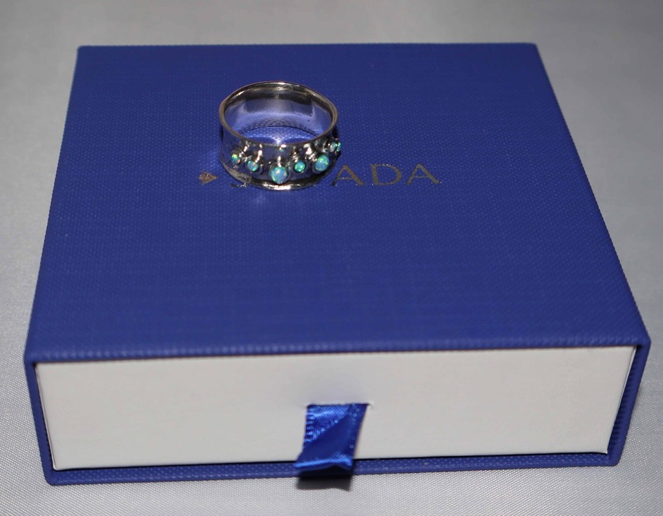Silpada New In Box Sterling Silver Hammered Opal "Cordelia" Ring Size 8 ...