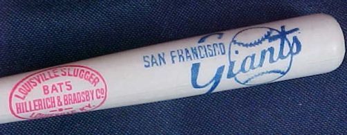 Vintage Miniature Baseball Bat Giants Louisville Slugger Hillerich ...