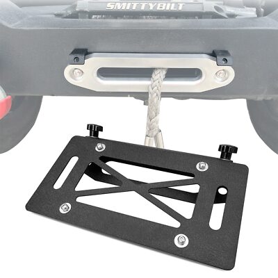 Detachable Hawse Fairlead License Plate Mount Heavy Duty Winch License ...