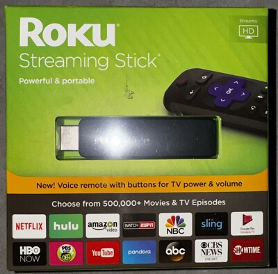 Used Roku Streaming Stick (6th Generation) 3800RW VUDU Edition - Black ...