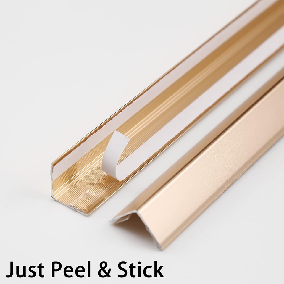Aluminum Peel and Stick Corner Guards 90° Angle for Wall & Door Frames ...
