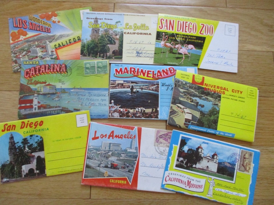 Lot of 39 California Souvenir Postcard Folders 1930s-70s | eBay