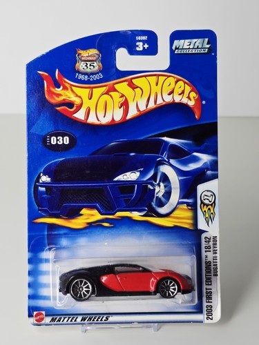 Hot Wheels - 2003 Bugatti Veyron Red/Black #30 18/42 - 1:64 Diecast | eBay