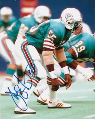 HUGH GREEN MIAMI DOLPHINS ACTION SIGNED 8X10 | eBay