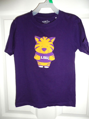 Kids LSU Tigers Los Angeles Campus T-Shirt Purple Cute Tiger on Front ...