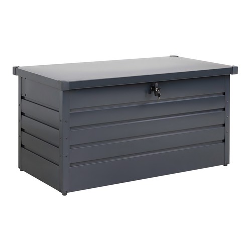 XL Garden Storage Box Galvanise Steel Utility Chest Cushion Box Shed ...