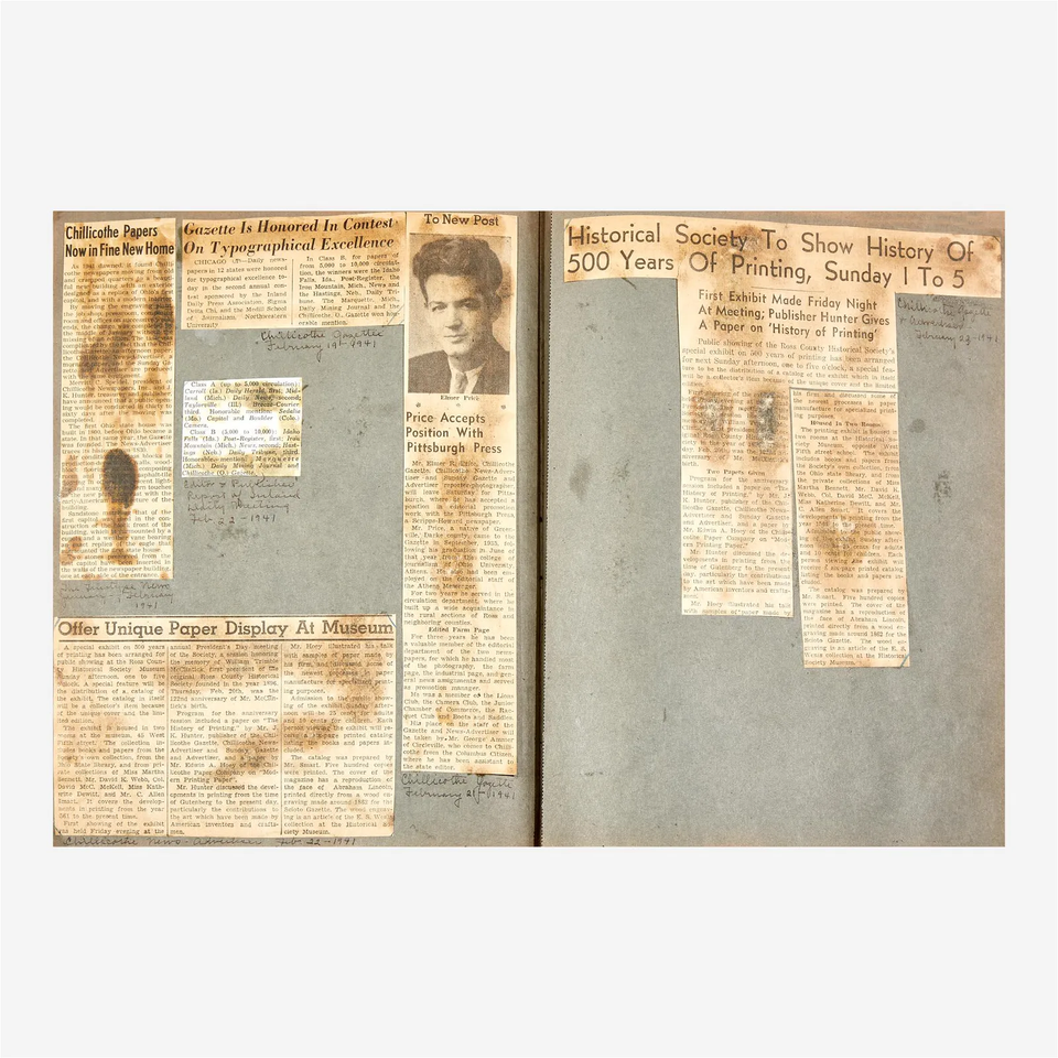 C. 1450 Gutenberg, Johann Leaf from the Gutenberg Bible ex Dard Hunter ...