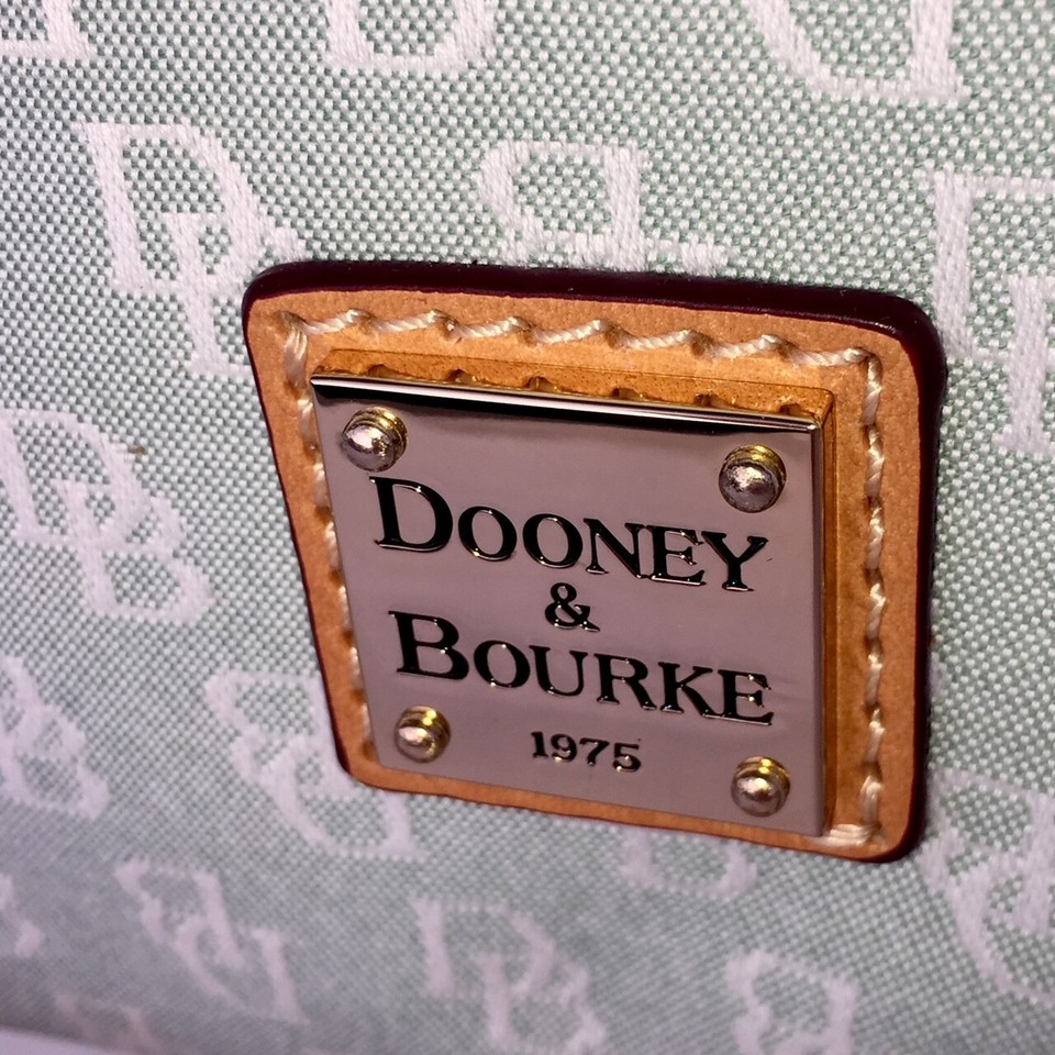 Dooney Bourke Handbag Charlie Satchel Canvas Crossbody Signature Logo ...