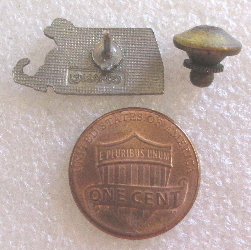 Vintage State of Massachusetts Map Tourist Travel Souvenir Collector ...