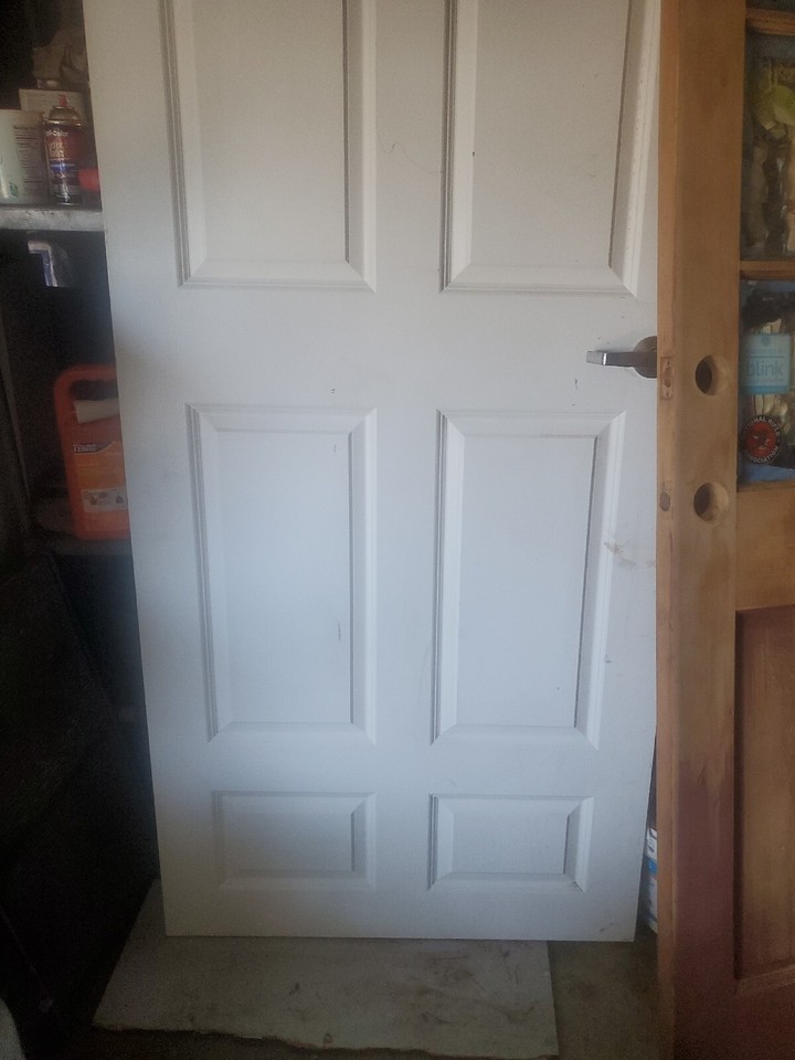 solid wood paneled 6 panel interior door. 36"×80"×3.5" | eBay