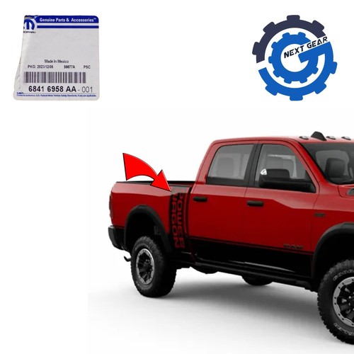 New OEM Mopar Left Black POWERWAGON Decal for 2019-2024 RAM 2500 ...