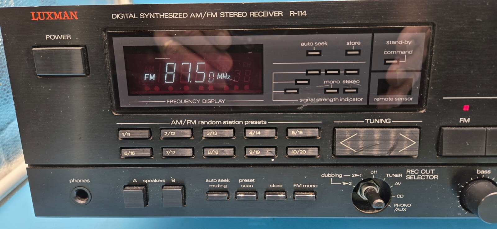 Luxman R-114 Vintage Stereo Receiver No Remote - Tested! | eBay