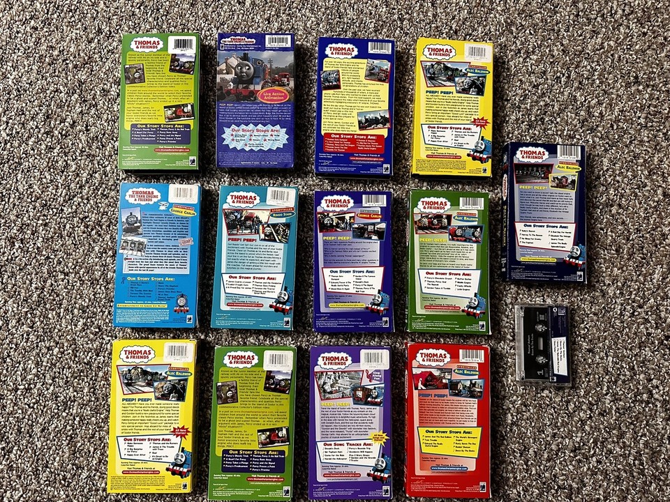MASSIVE Thomas the Tank Engine & Friends VHS Lot (14 items) w/ Inserts ...