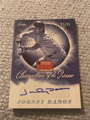 Johnny Damon 2014 America’s pastime characters of the game auto ...