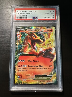 2014 Pokémon XY Charizard EX 12/106 Flashfire NM-MT PSA 8 | eBay