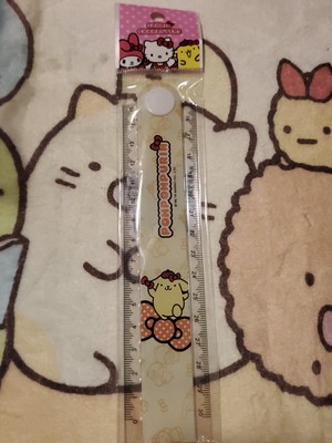 Sanrio Pompompurin 30cm Folding Ruler w/ Stencils '16 Japan Import RARE ...