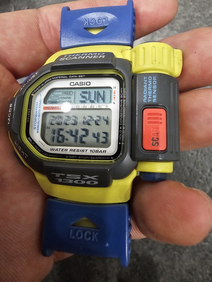 CASIO TSX-1300 THERMO SCANNER VINTAGE DIGITAL JAPAN 1994 | eBay