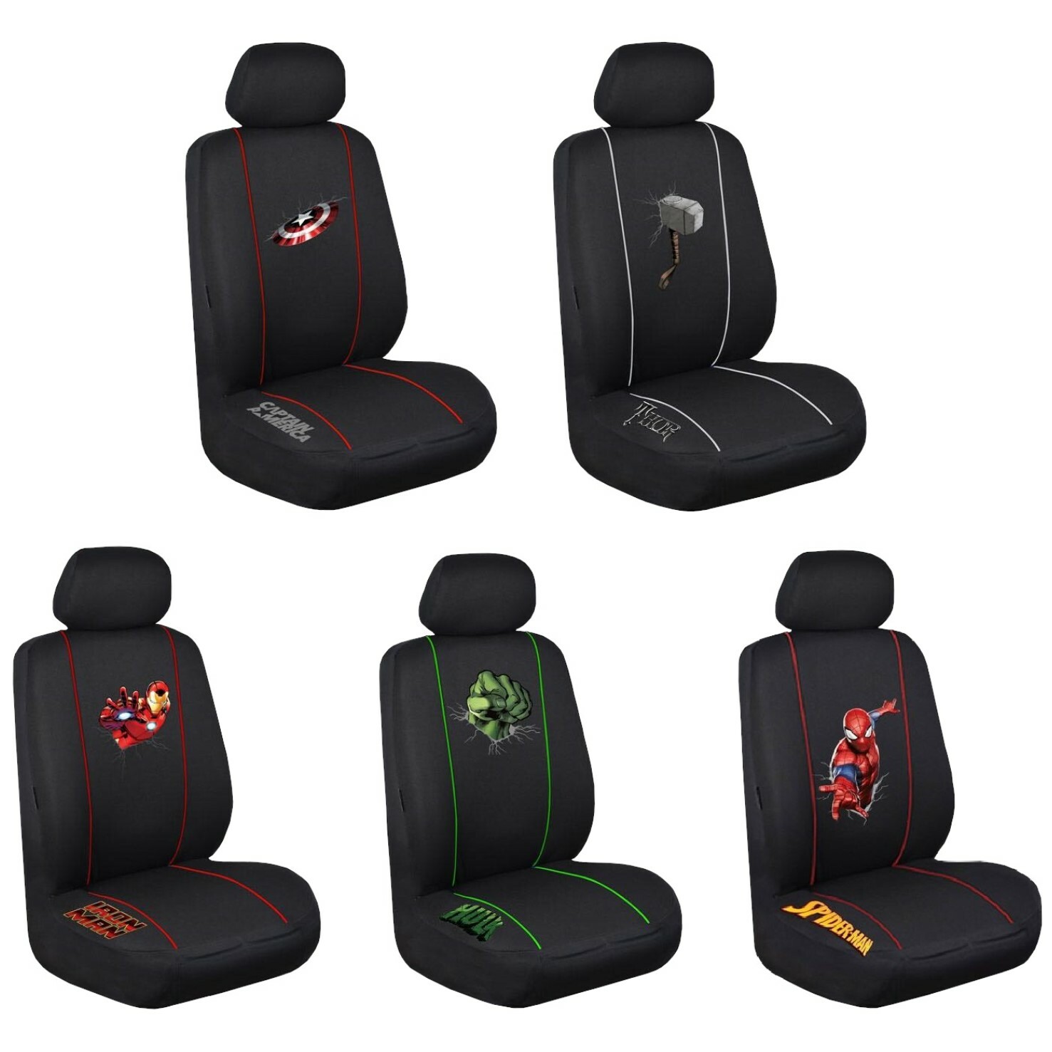 SINGLE LICENSED MARVEL AVENGERS SEAT COVER FOR MERCEDES | eBay