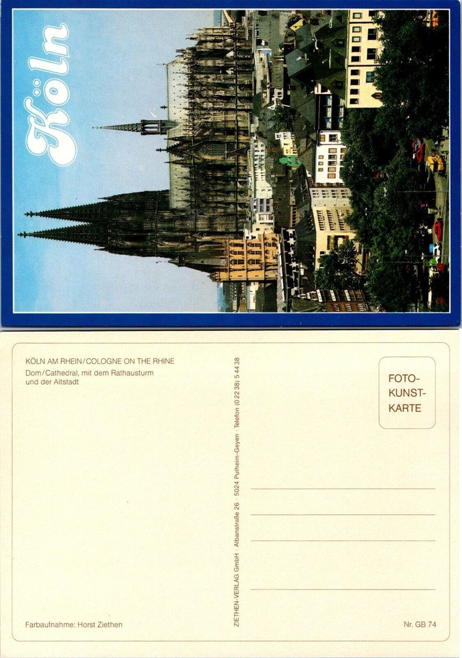 Germany North Rhine-Westphalia Koln (Cologne) Cathedral Town Hall VTG ...