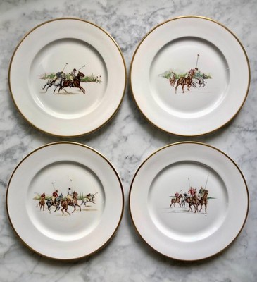 Ralph Lauren Fine China, Polo Scene--Set of Four Salad Plates | eBay